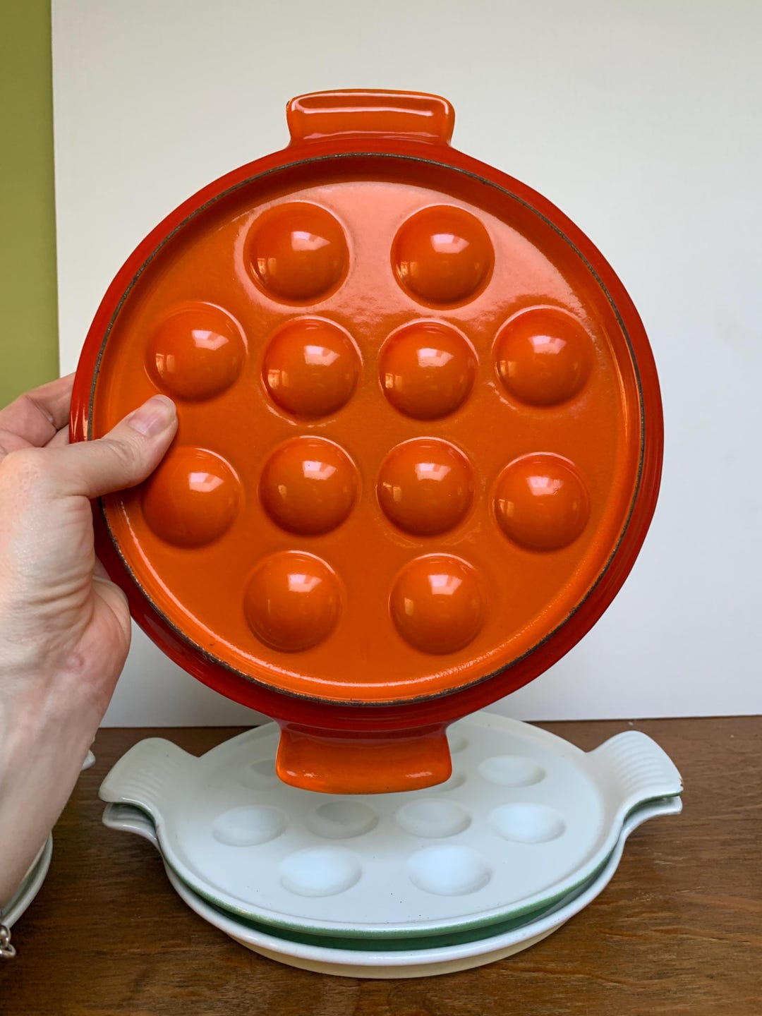 Enameled Cast Iron Plates for Cooking Snails, Cast Iron Dish Made in ...