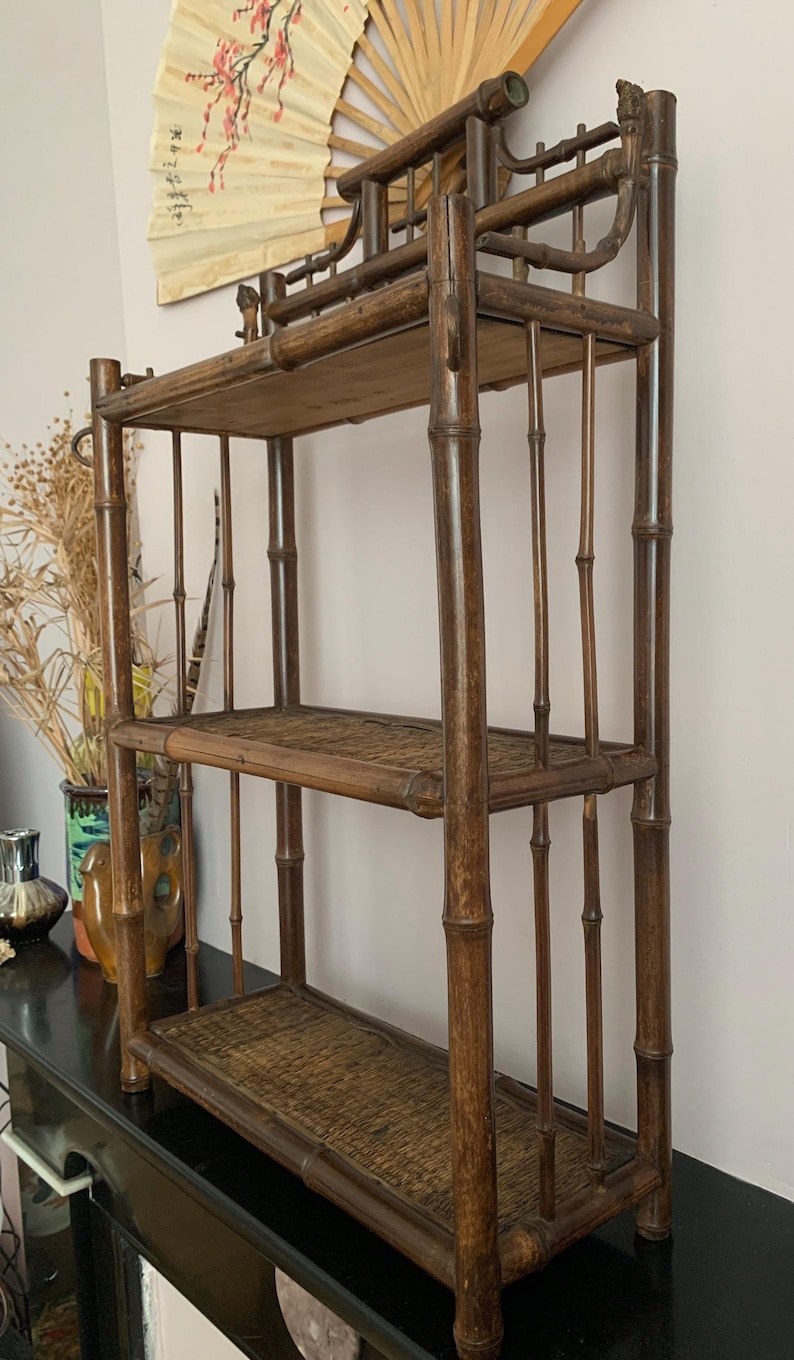 Antique, Refined 19th-century Japanese-style Shelf. A Splendid Antique ...