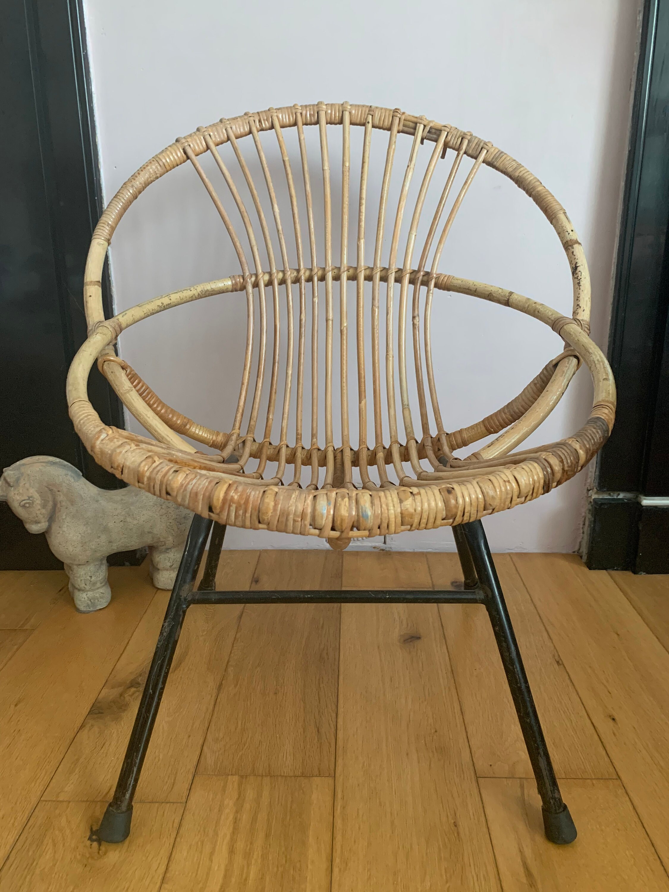 Vintage Bamboo Chair / Armchair 1960 - Etsy