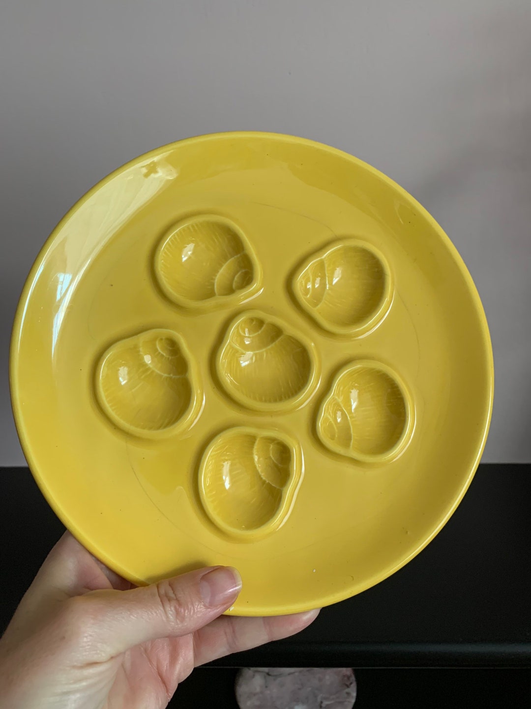 8 Vintage Snail Plates, Multi-colored, Old Ceramic. 8 Plates. - Etsy