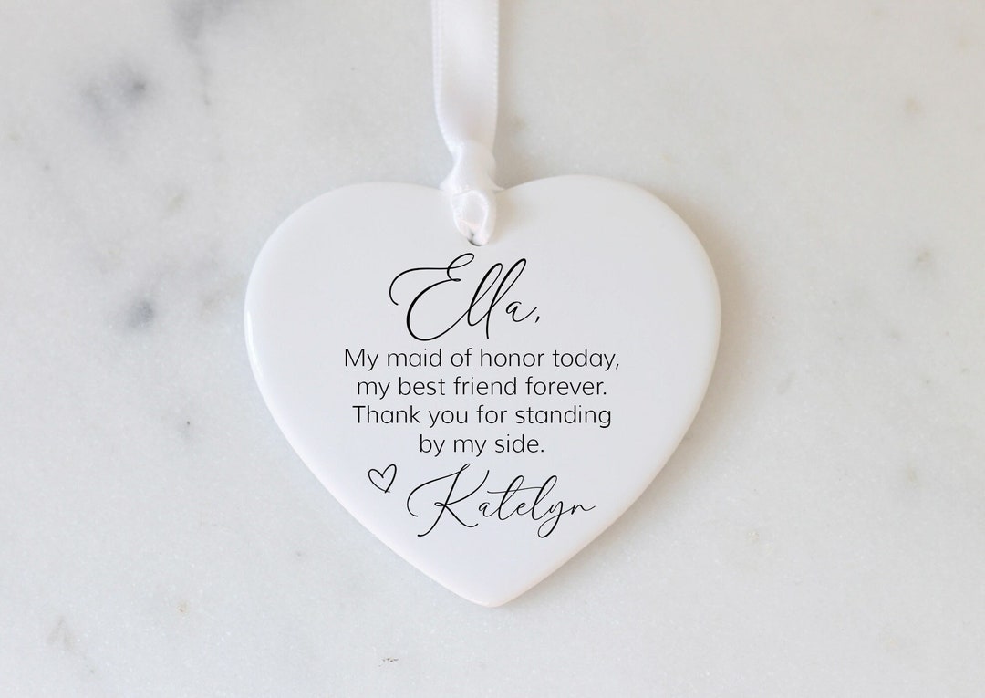 Maid of Honor Gift From Bride, Matron of Honor, Bridesmaid Gift, Sister ...