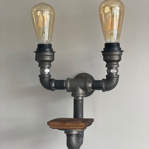 Black Pipe Light - Etsy