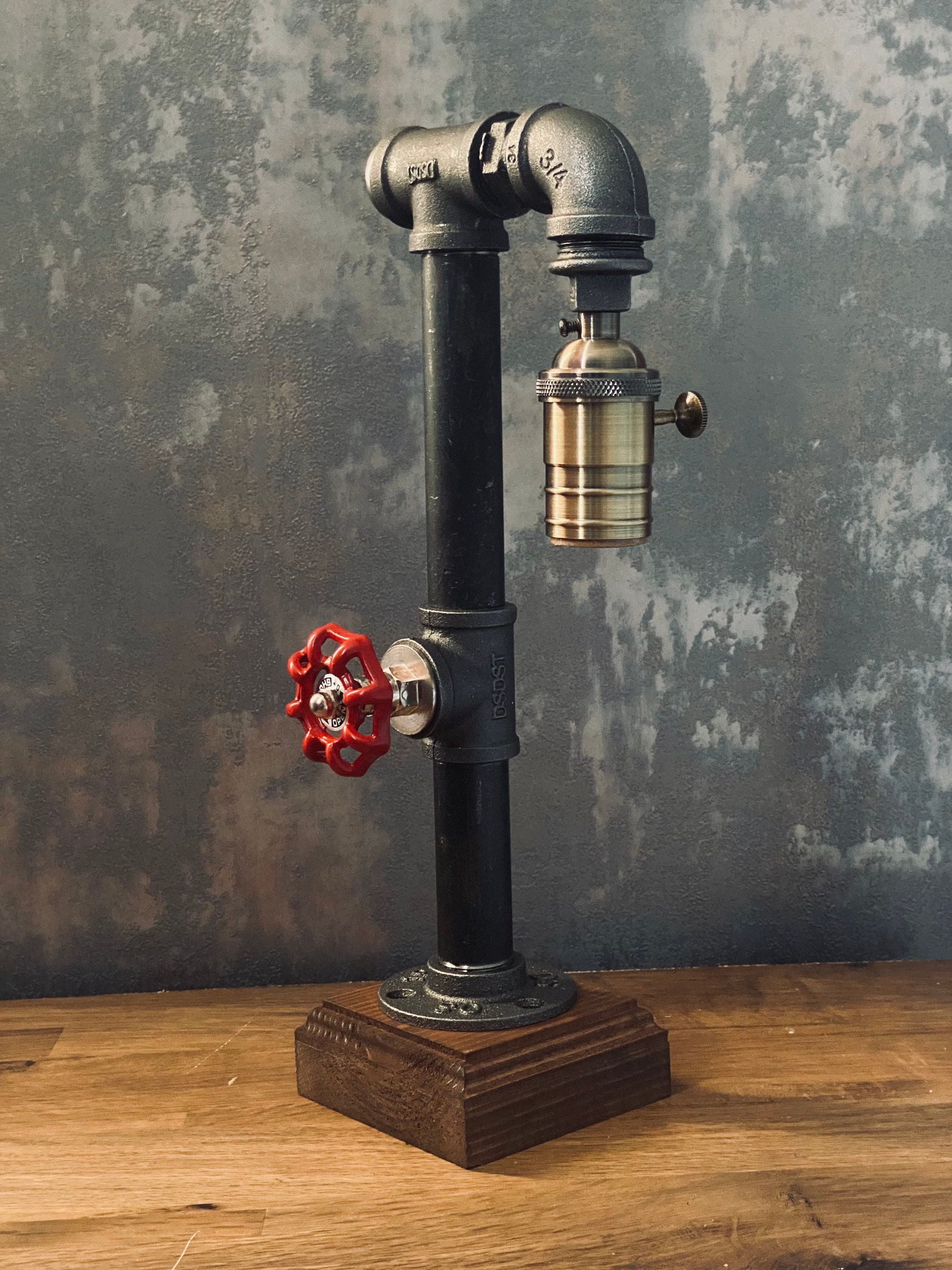 Vintage Industrial Rustic Retro Style Pipe Light Steampunk - Etsy UK