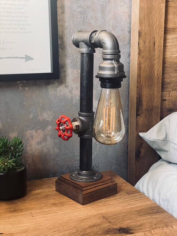 Vintage Industrial Rustic Retro Style Pipe Light Steampunk | Etsy
