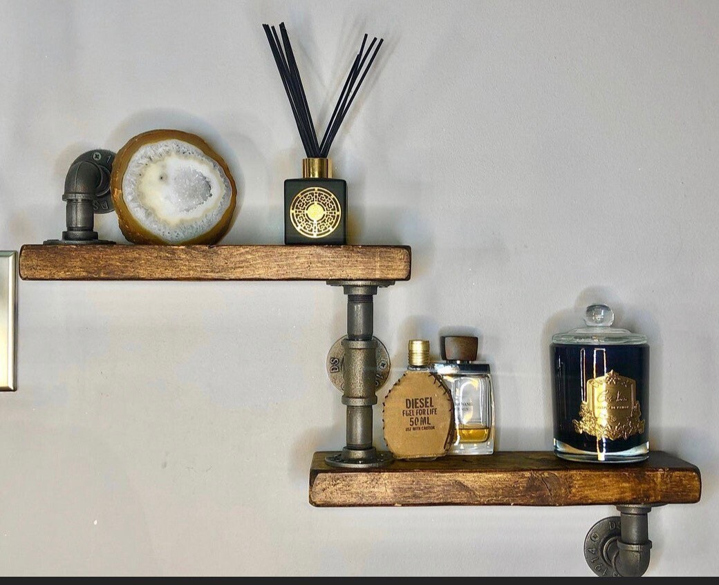 Steampunk Style Shelf Steam Punk Shelving Industrial Farmhouse | Etsy