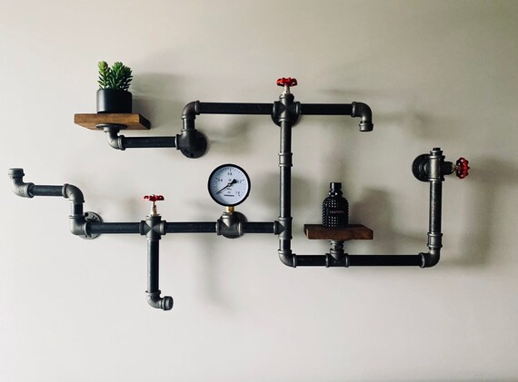 Steam Punk Wall Art Steampunk Farmhouse Decor Pipe Work Wall | Etsy