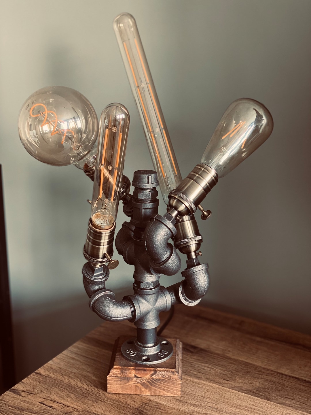 Steam Punk Decor Lamp Steampunk Lighting Table Light With Switch ...