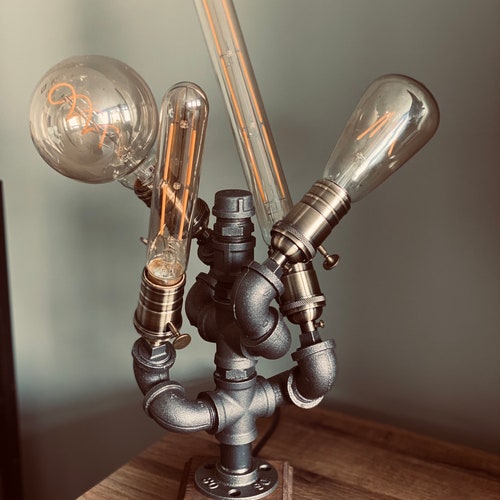 Steam Punk Decor Tall Lamp Steampunk Lighting Table Light With - Etsy
