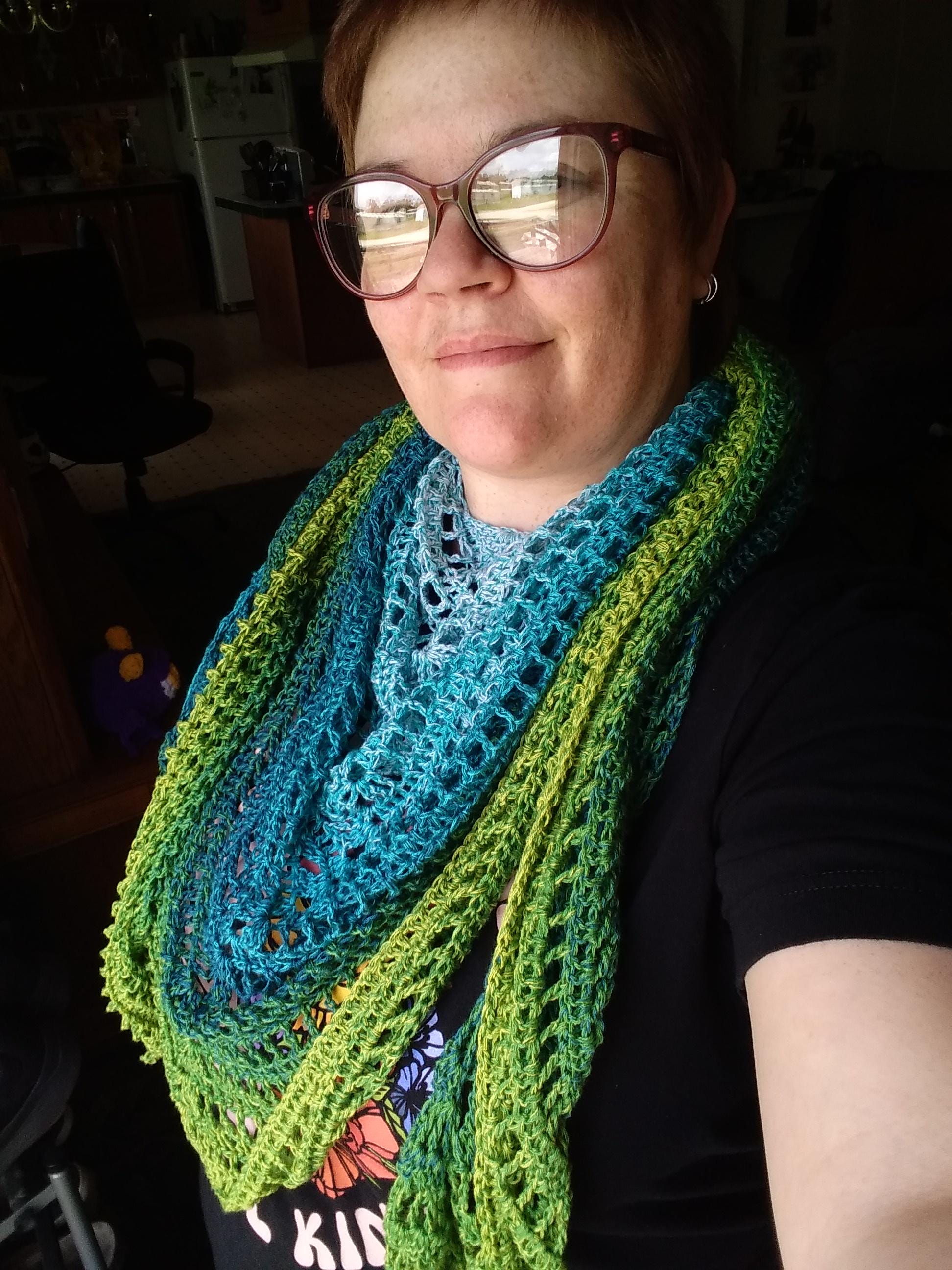 Maple Triangle Shawl Crochet Pattern [crochet Pattern][shawl Pattern ...