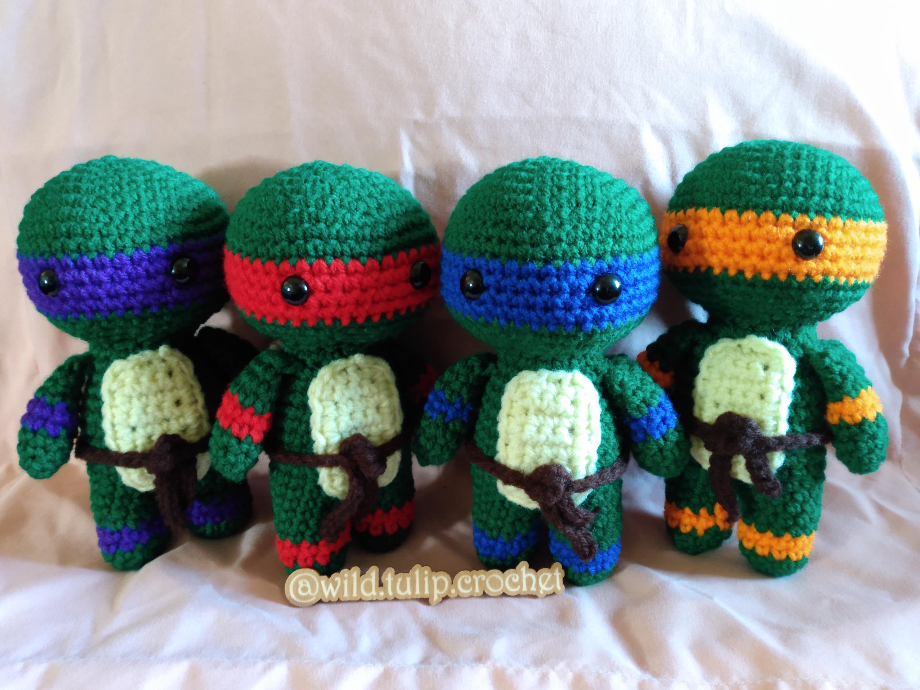 Ninja Turtle PDF Pattern ninja Turtle crochet Pattern crochet Turtle ...