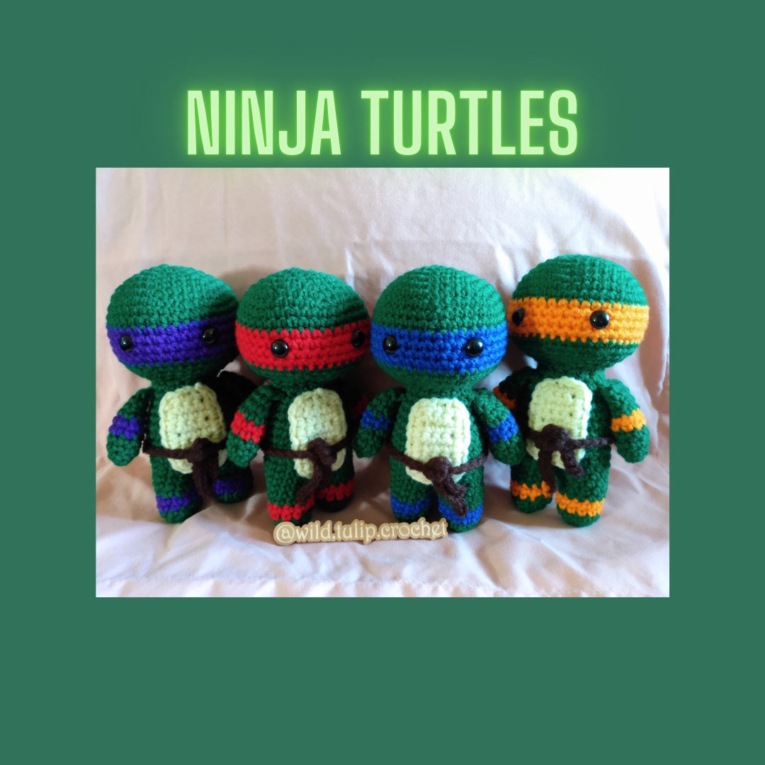 Ninja Turtle PDF Pattern ninja Turtle crochet Pattern crochet Turtle ...