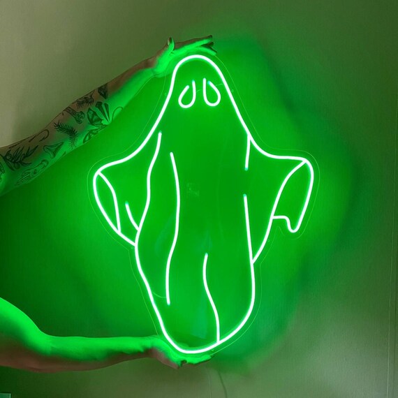 Ghost LED Neon Sign Light Room Interior Design Neon Sign - Etsy