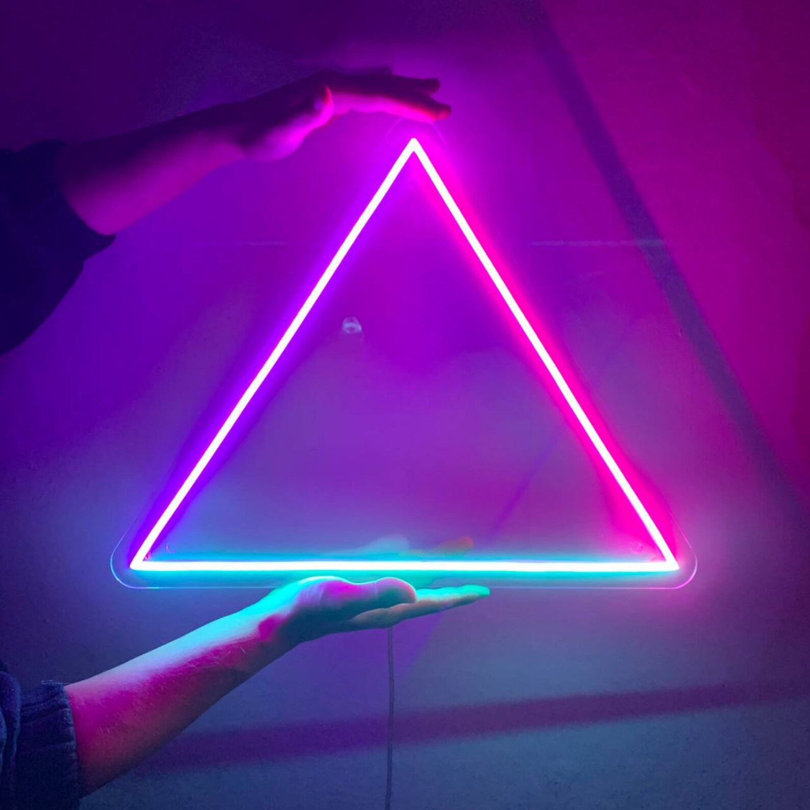Triangle LED Neon Sign Light Room Interior Design Neon Sign - Etsy