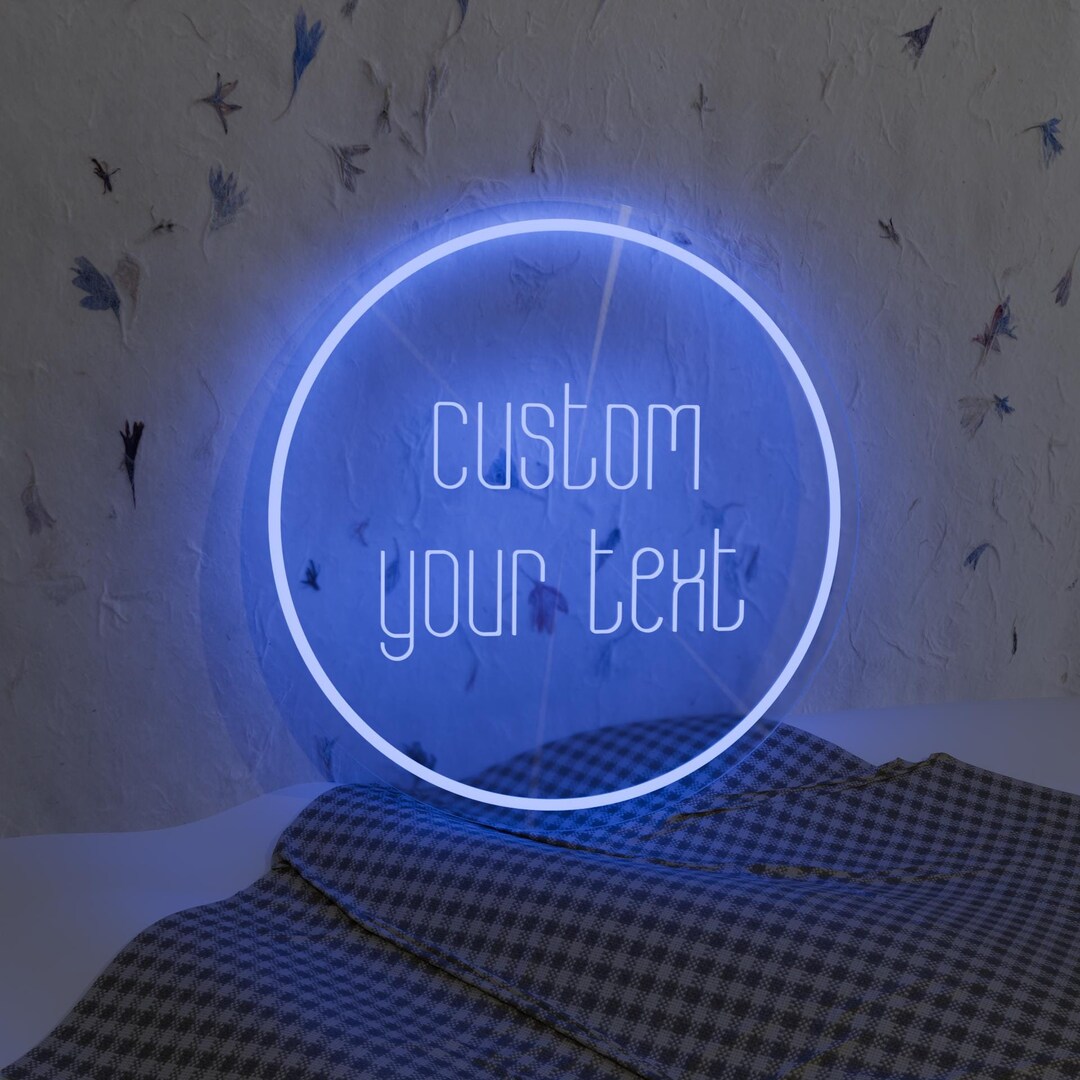 Custom Your Text LED Neon Sign - Discord Interior Design Neon Sign Wall ...