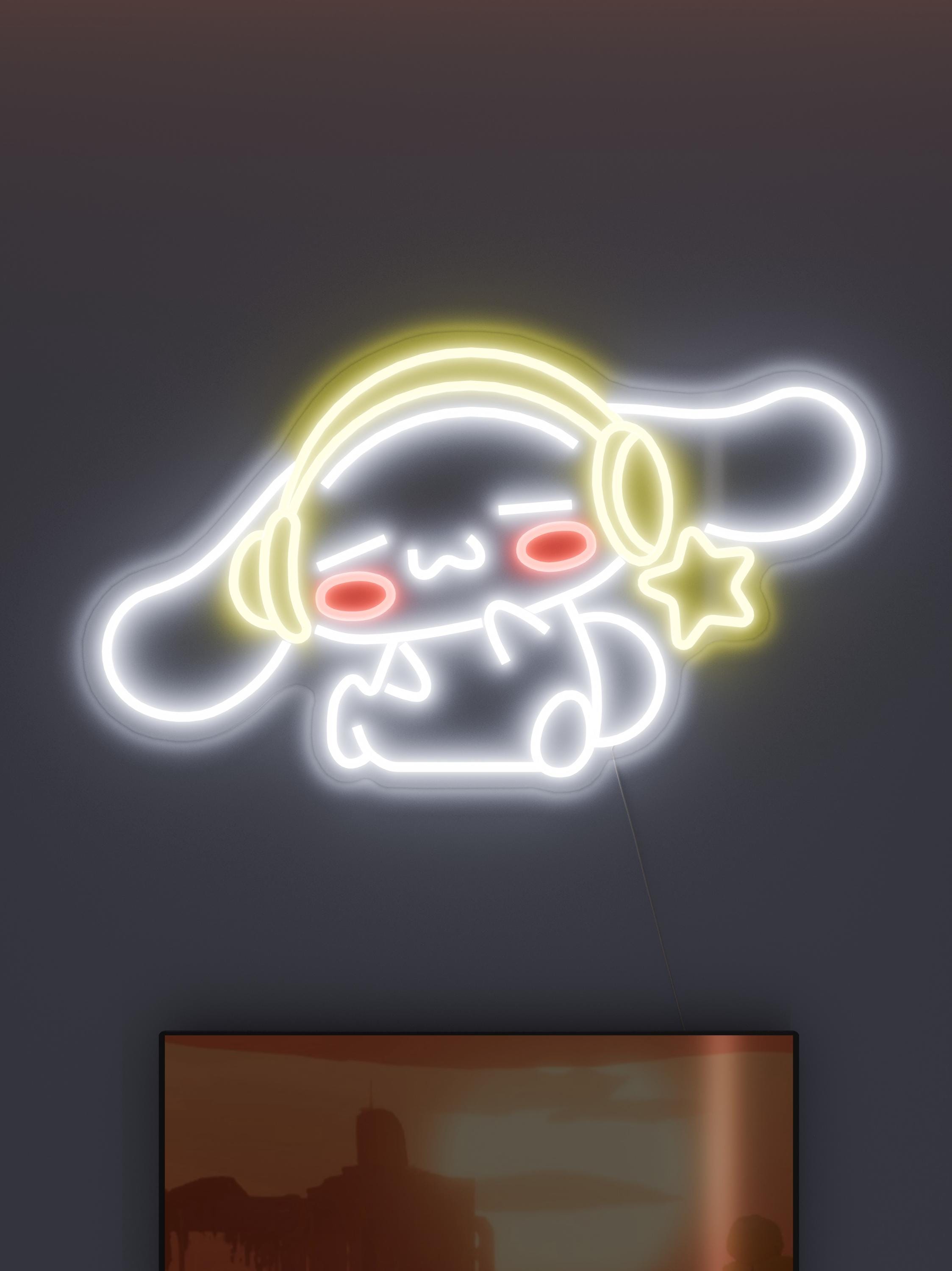 Rabbit Neon Sign - Kaw Wall Art, Custom Neon Sign, Party Sign ...