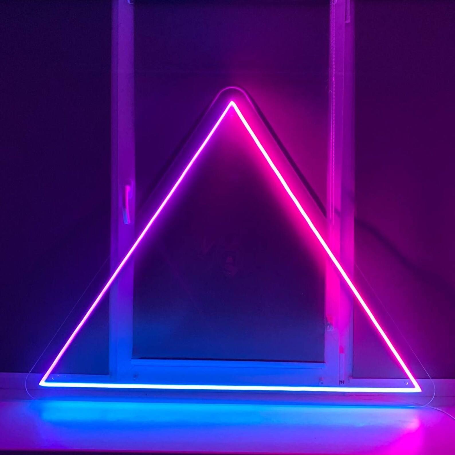 Triangle LED Neon Sign Light Room Interior Design Neon Sign - Etsy