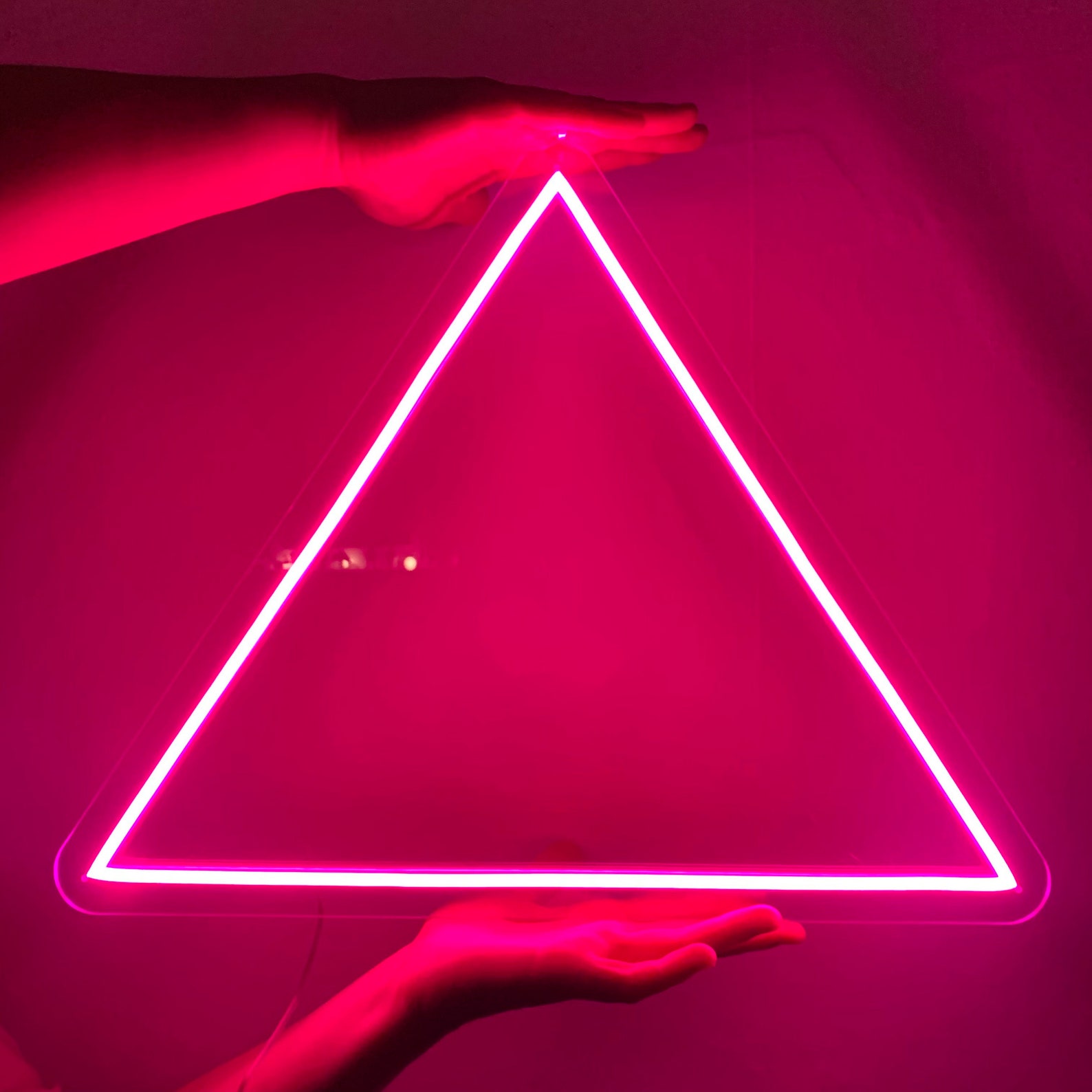 Triangle LED Neon Sign Light Room Interior Design Neon Sign - Etsy