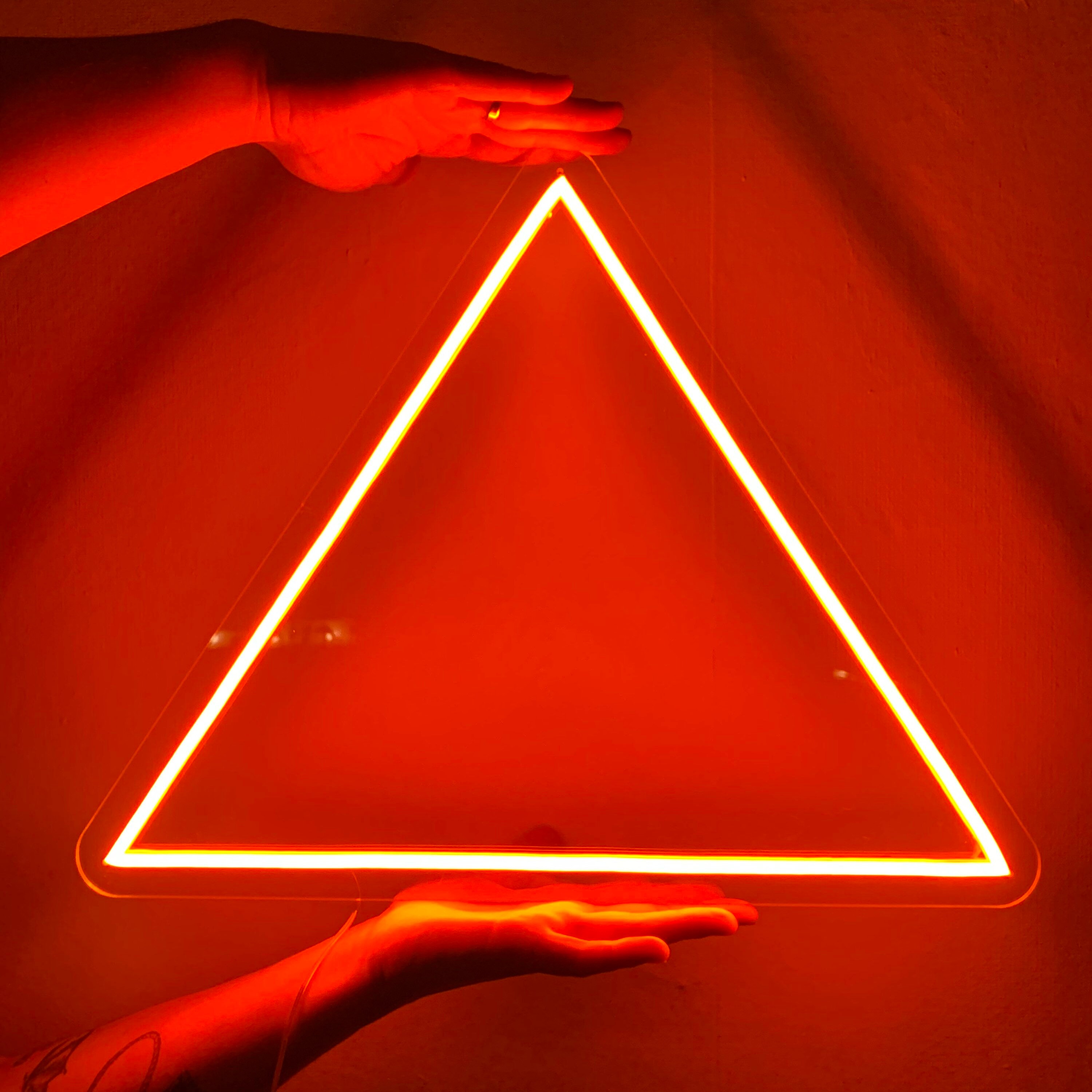 Triangle LED Neon Sign Light Room Interior Design Neon Sign - Etsy