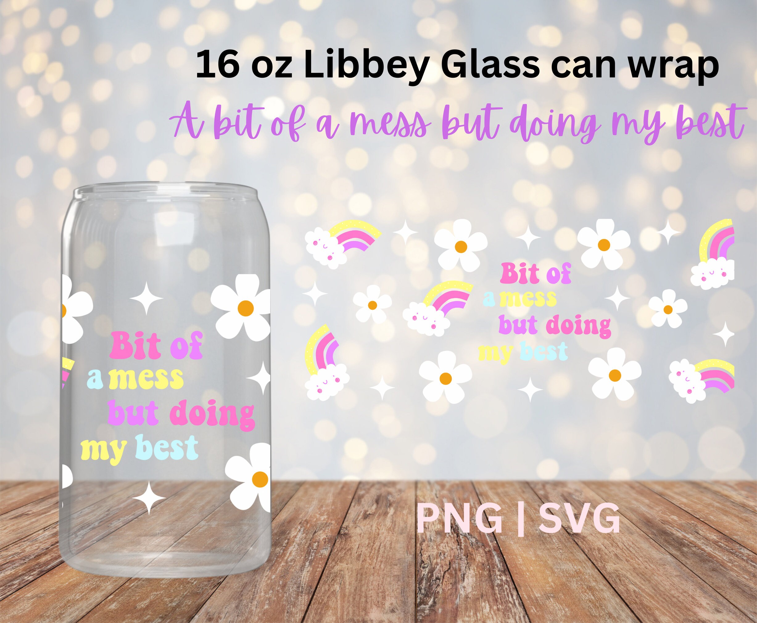 Funny 16 Oz Glass Can Cutfile, SVG PNG, Funny Cup Wrap, Cup Wrap, Glass ...