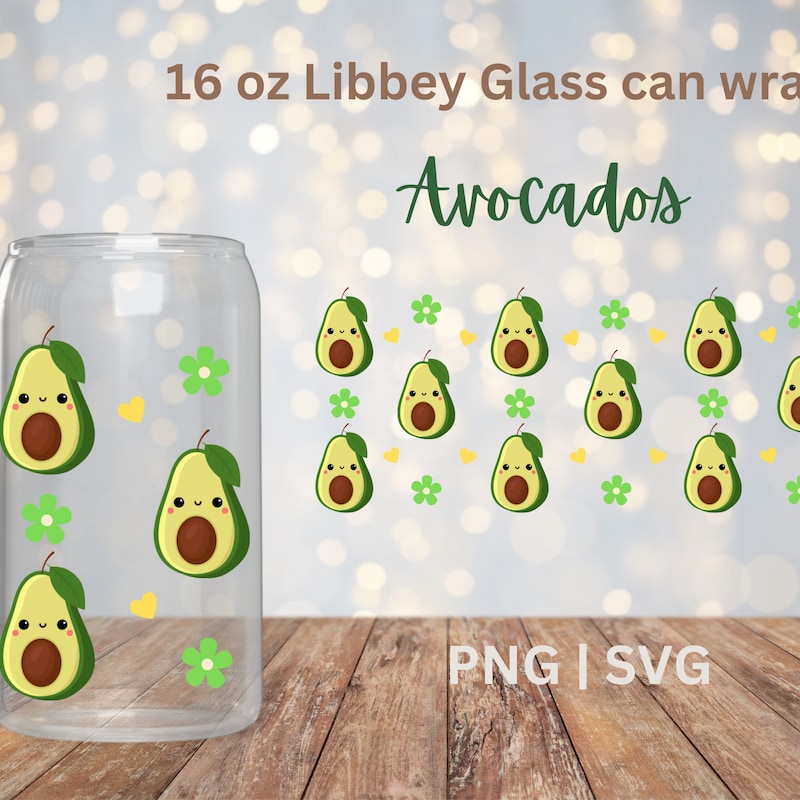 Avocado 16 Oz Svg - Etsy