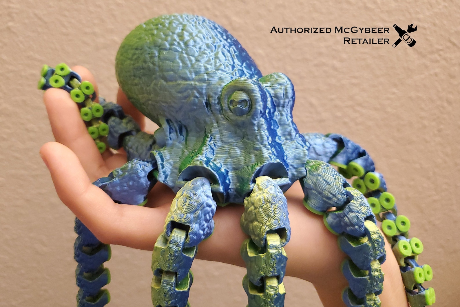 Lifelike Articulated Octopus 3D Printed With Customizable - Etsy