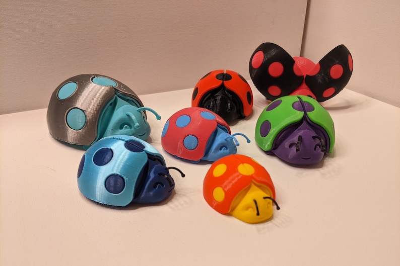 3D Printed Articulated Ladybug JUMBO Size Choose Your Own - Etsy