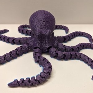 Lifelike Articulated Octopus 3D Printed With Customizable - Etsy