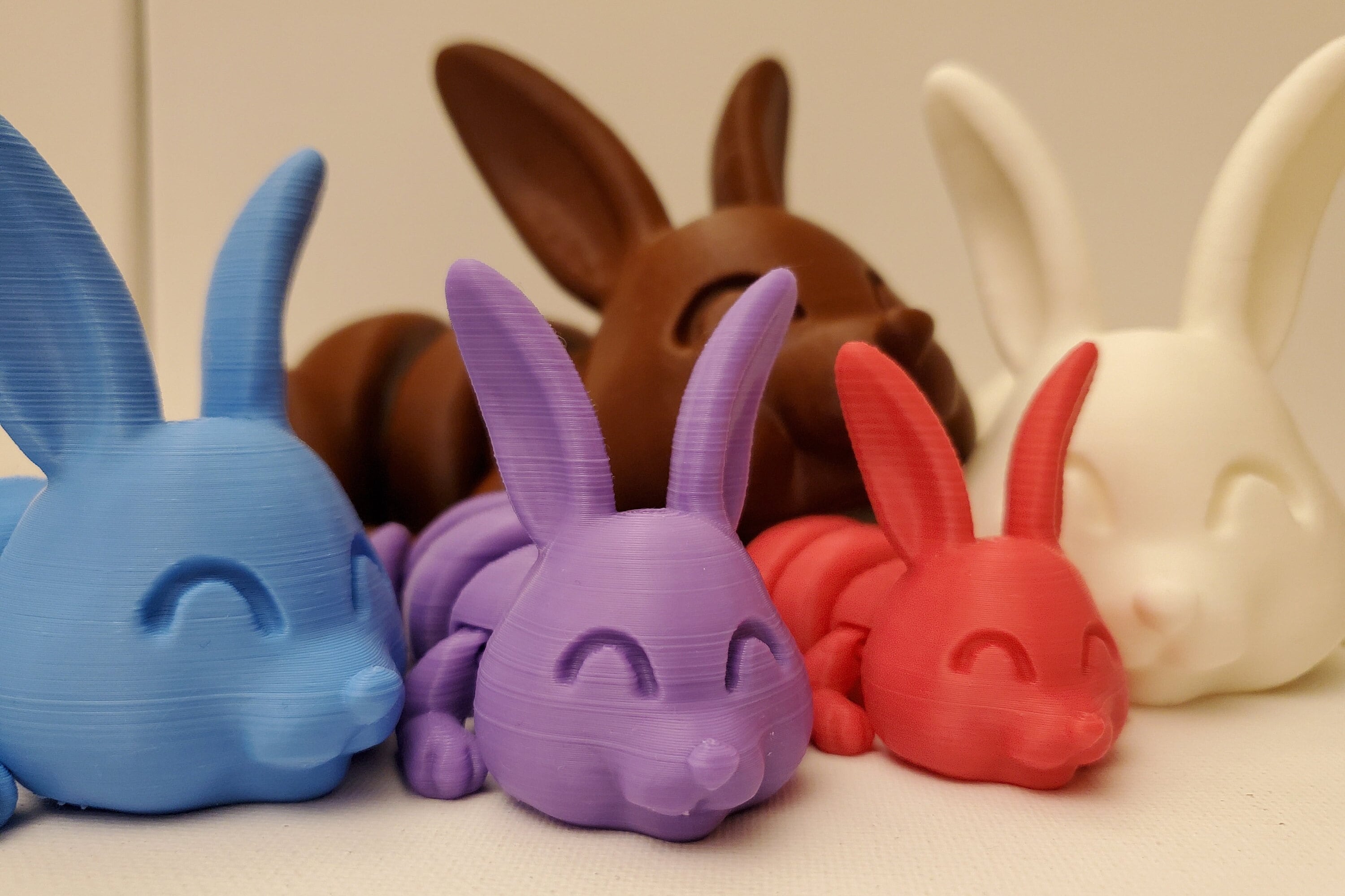 3D Printed Articulated Bunny Rabbit | Etsy