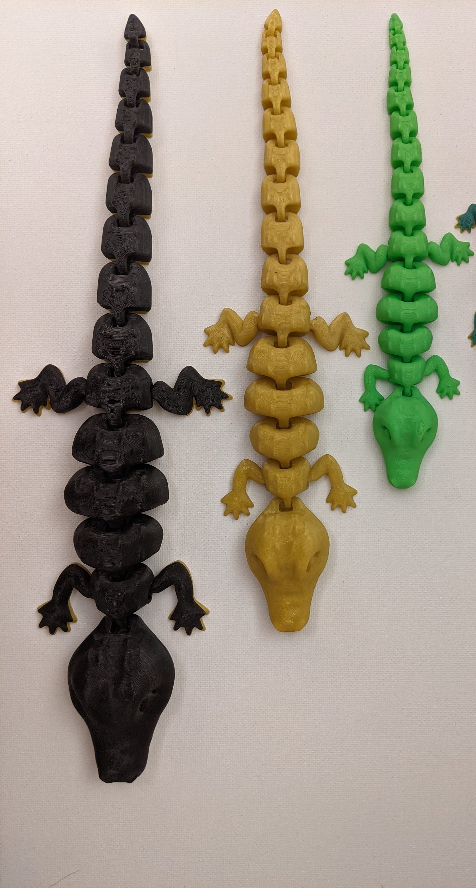 3d Printed Articulated Alligator | Etsy