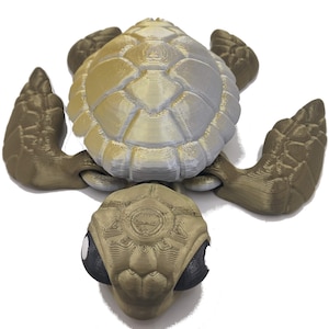 Sea Turtle - 3D Printed, Articulated Fidget Toy - Etsy