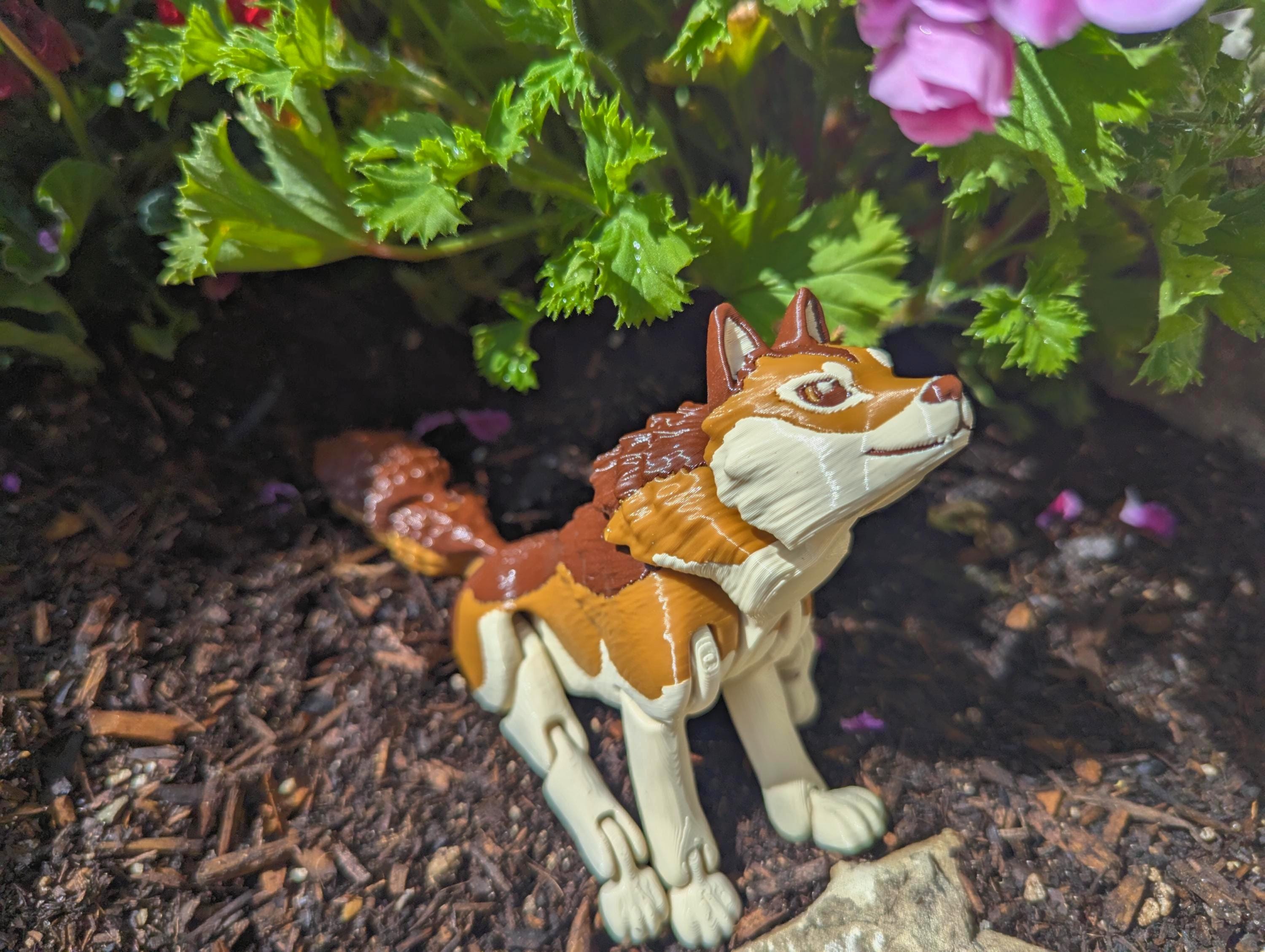 Wolf - 3D Printed, Articulated, Multi-colored! - Etsy