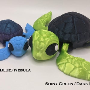 Sea Turtle - 3D Printed, Articulated Fidget Toy - Etsy
