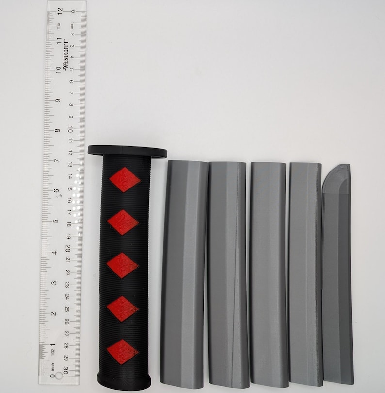 3D Printed Collapsible Katana - Customizable Colors, Replaceable Blade ...