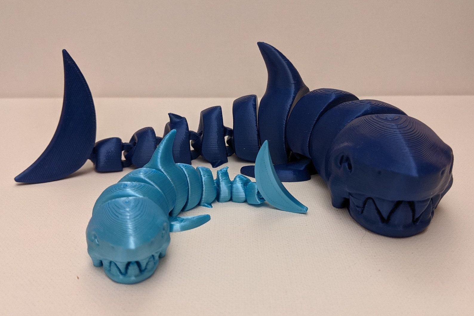 3D Printed Articulated Shark - Etsy