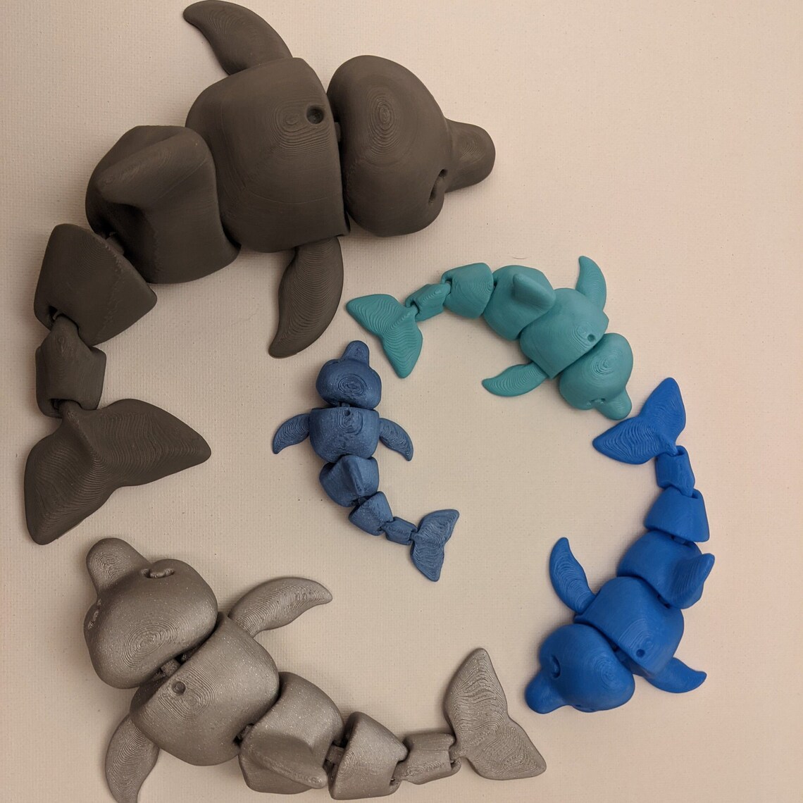 3D Printed Articulated Dolphin | Etsy
