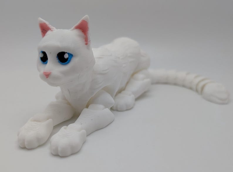 Cat - 3D Printed, Articulated, Multi-colored Fidget Toy - Etsy