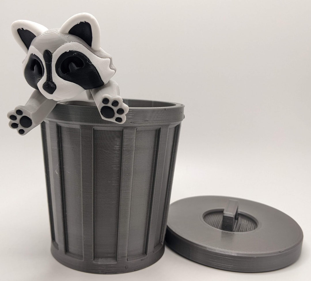 Raccoon - 3D Printed, Articulated, Multi-colored! - Etsy