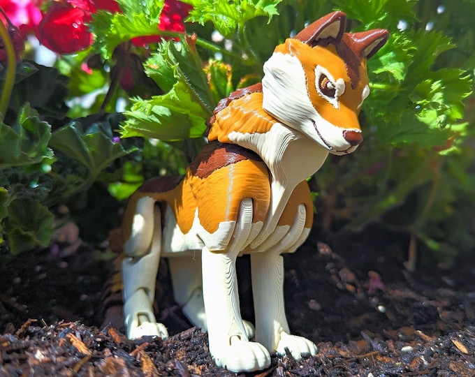 Custom Articulated 3dprinted Wolf - Collectible Display Piece, Stress ...