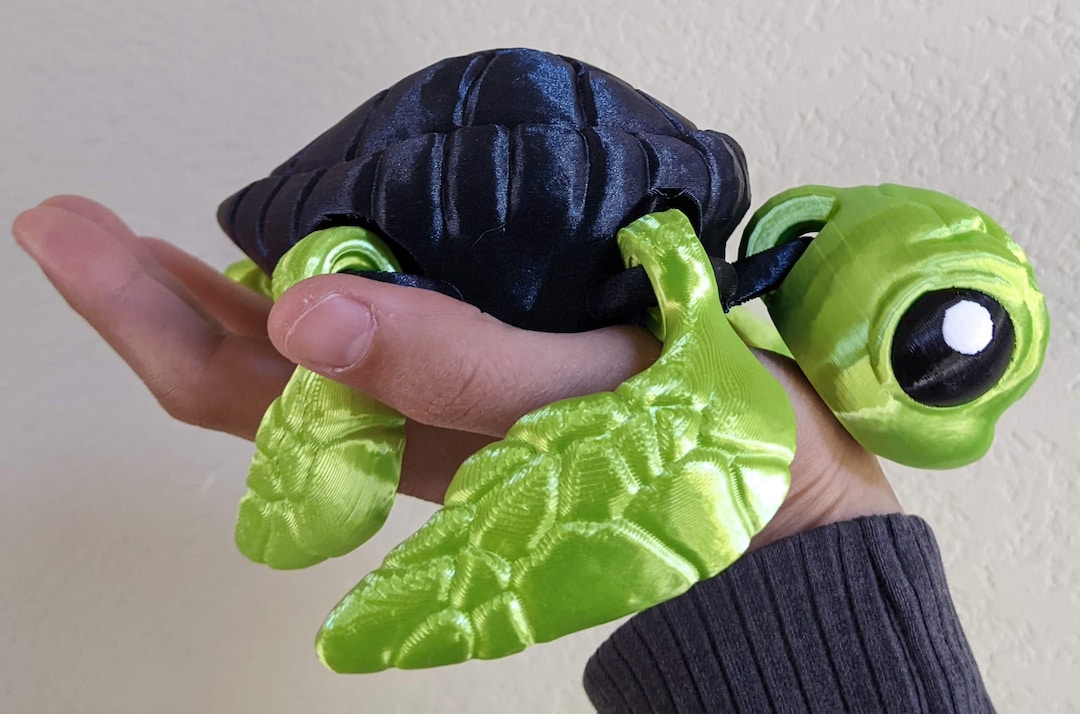 Sea Turtle - 3D Printed, Articulated Fidget Toy - Etsy