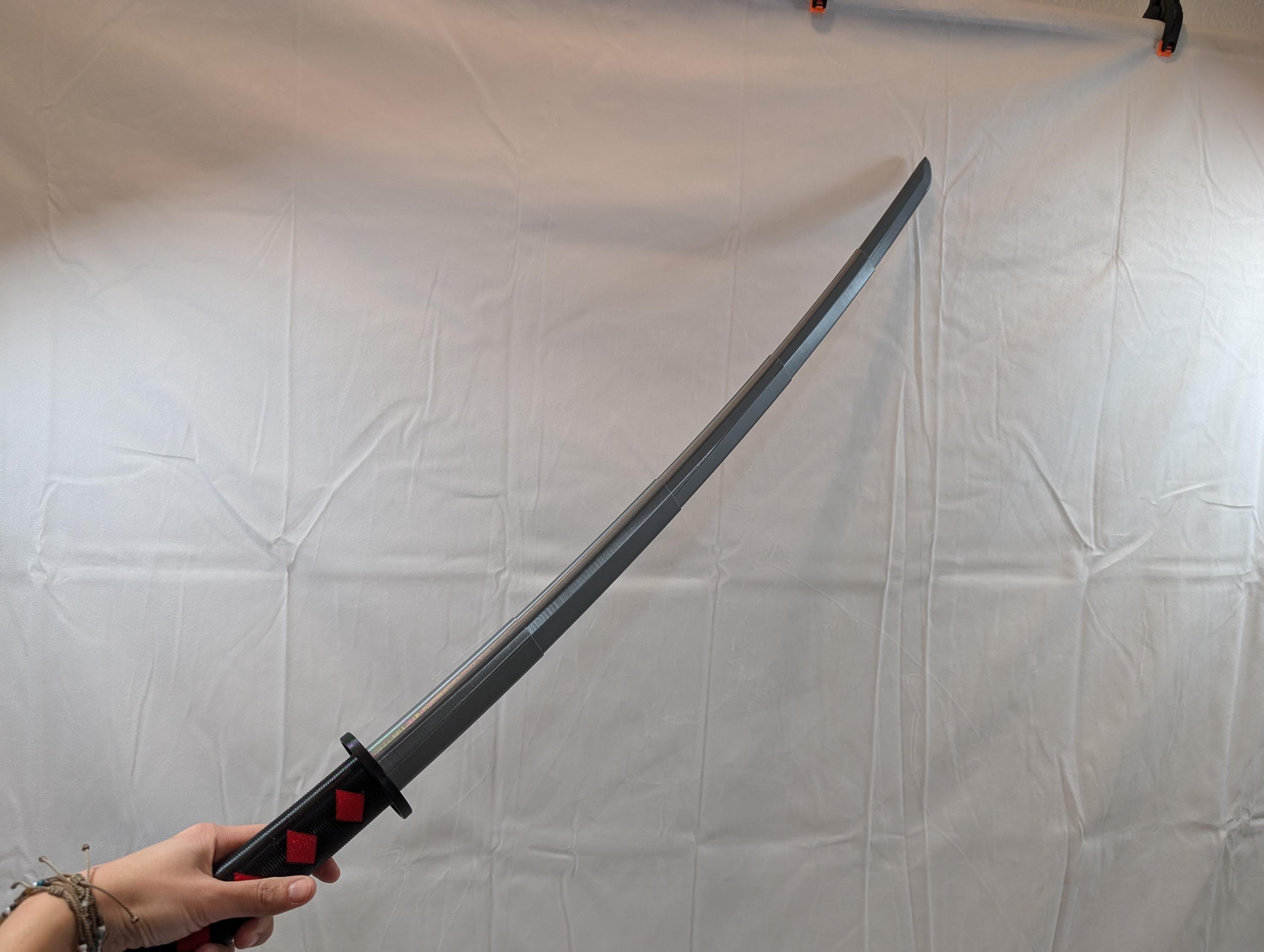3D Printed Collapsible Katana - Customizable Colors, Replaceable Blade ...