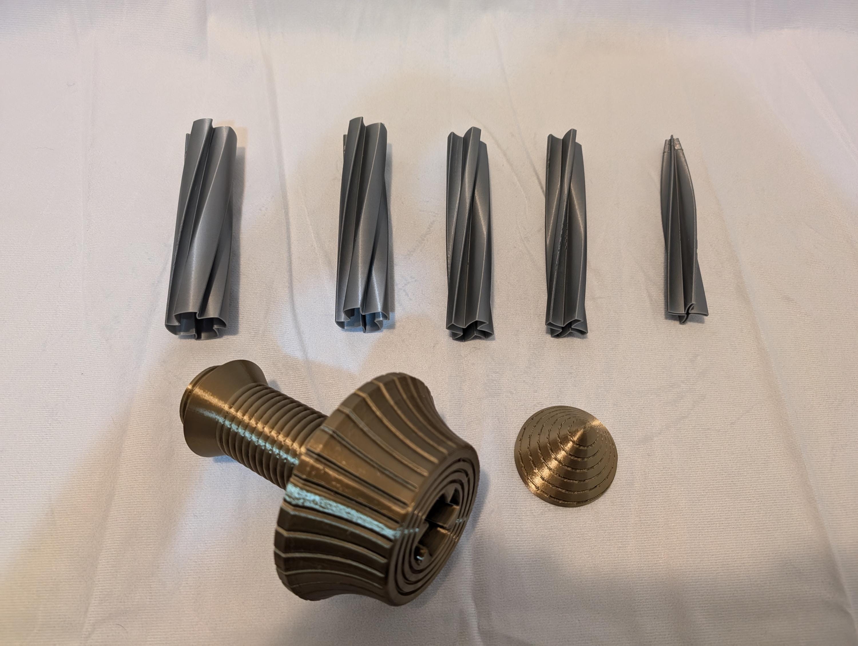 3D Printed Collapsible Drill Sword - Customizable Colors - Etsy