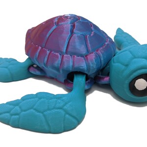 Sea Turtle - 3D Printed, Articulated Fidget Toy - Etsy