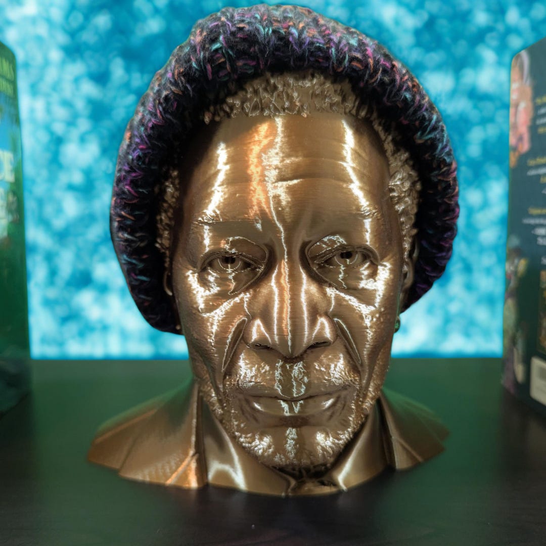 Morgan Freeman 3D Printed Bust - Headphone & Hat Stand - Etsy