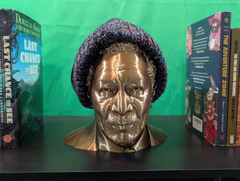 Morgan Freeman 3D Printed Bust - Headphone & Hat Stand - Etsy