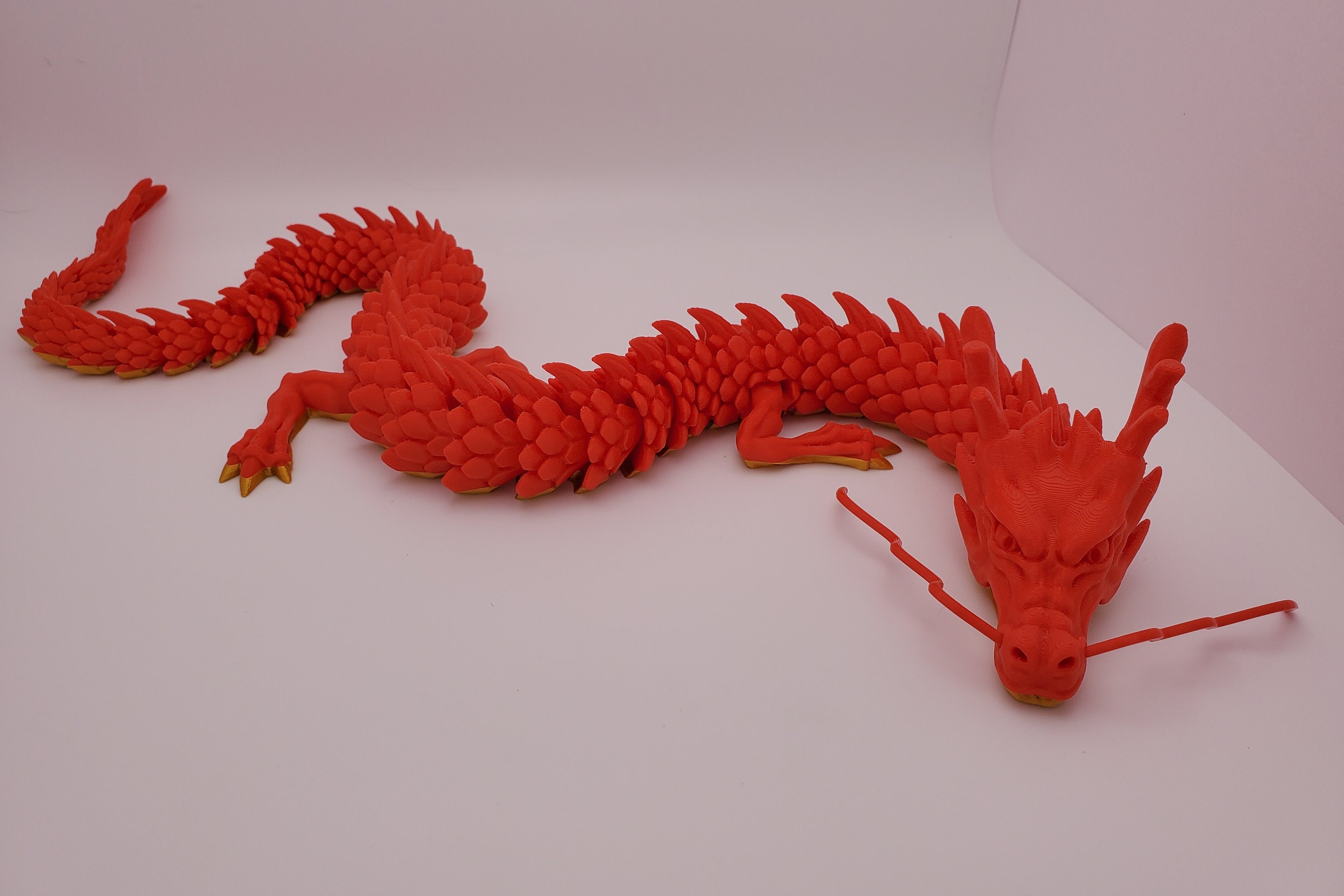 Mythical Dragon 3D Printed Articulated Customizable - Etsy