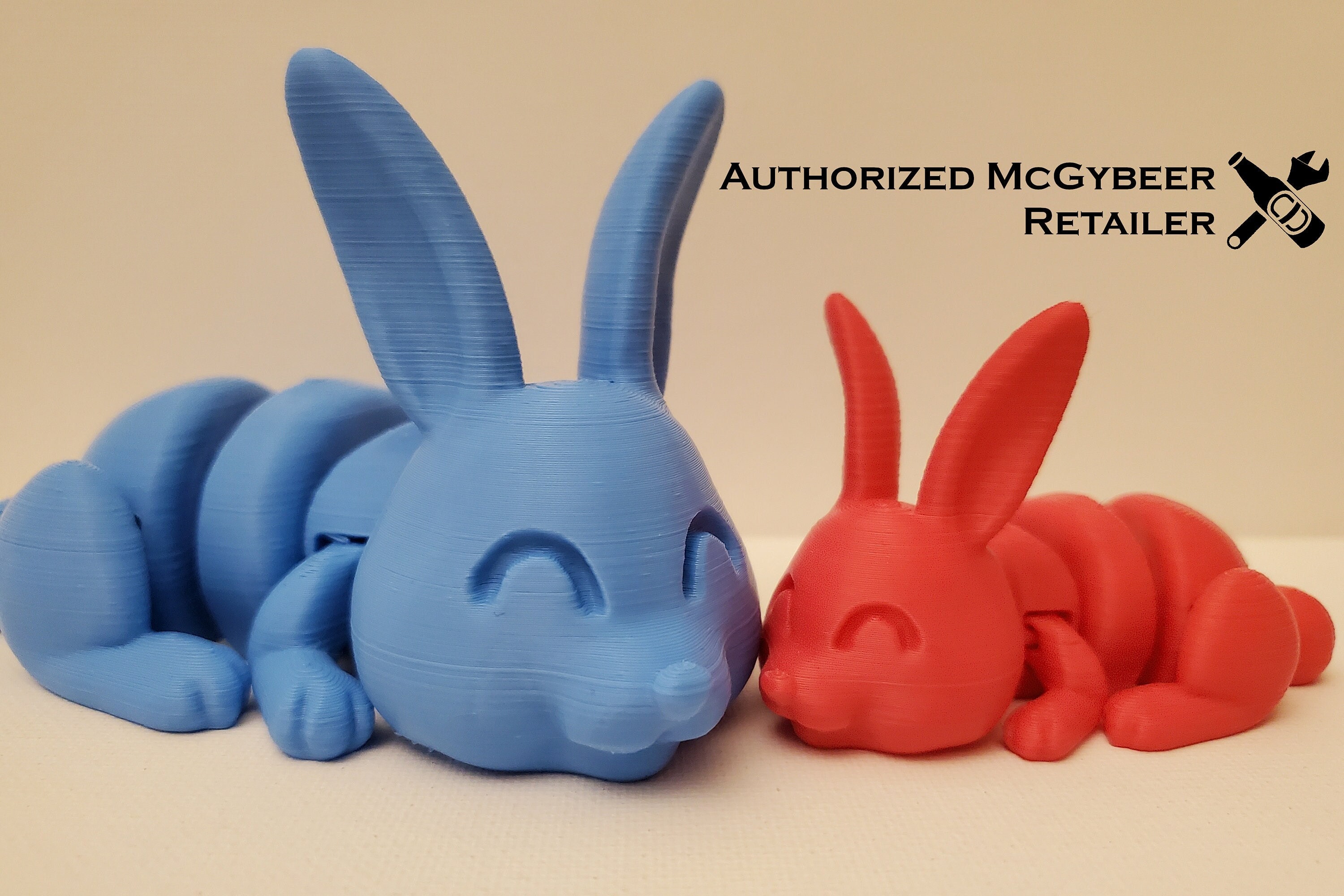 3D Printed Articulated Bunny Rabbit | Etsy