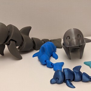 3D Printed Articulated Dolphin - Etsy