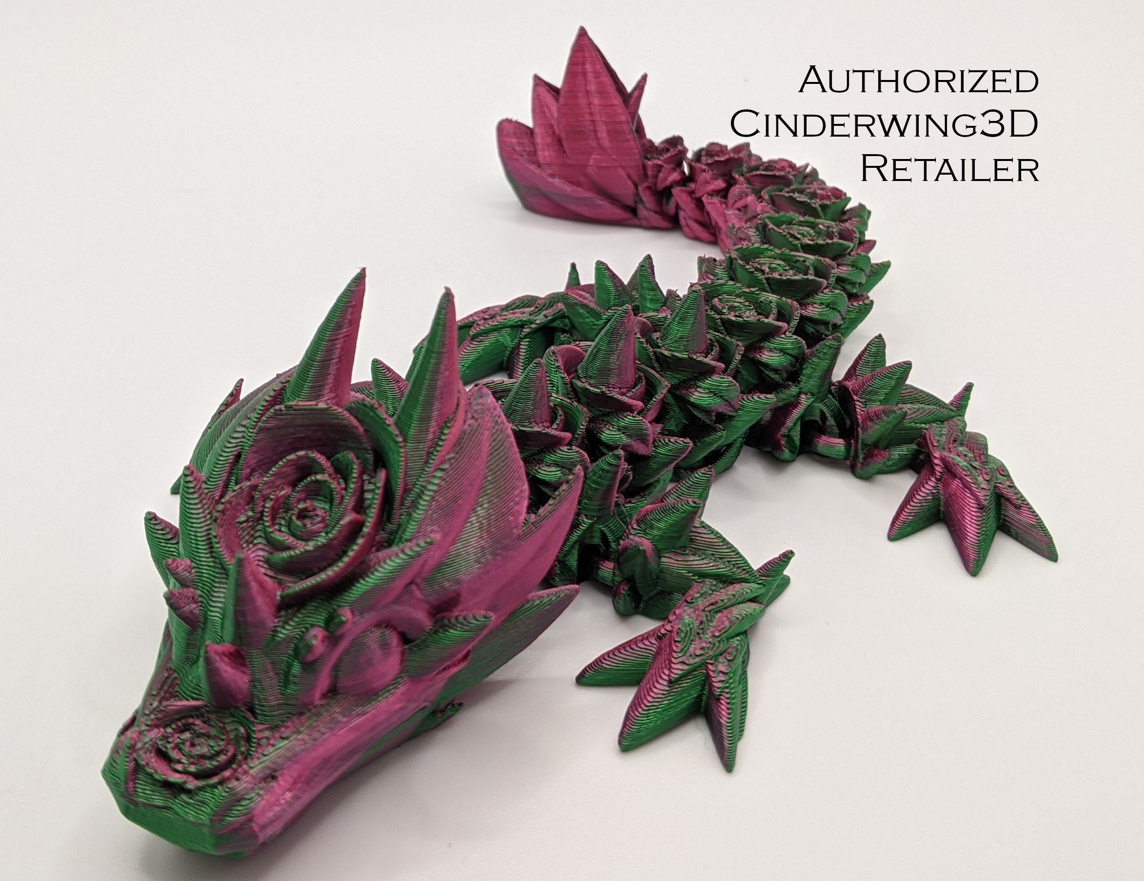 Baby Rose Dragon 3D Printed Articulated Customizable - Etsy