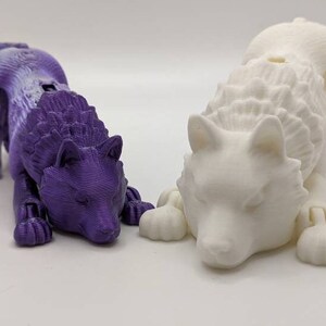 Wolf - 3D Printed, Articulated, Customizable Colors! - Etsy