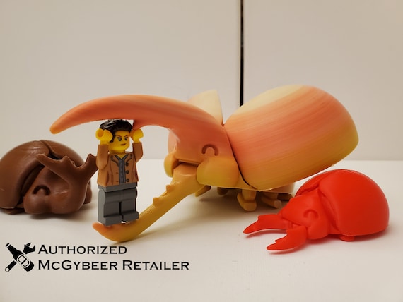 3D Printed Articulated Beetle - Etsy
